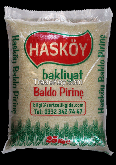Baldo Rice 25 kg By Haskoy Organic Pulses and Legumes, Turkey