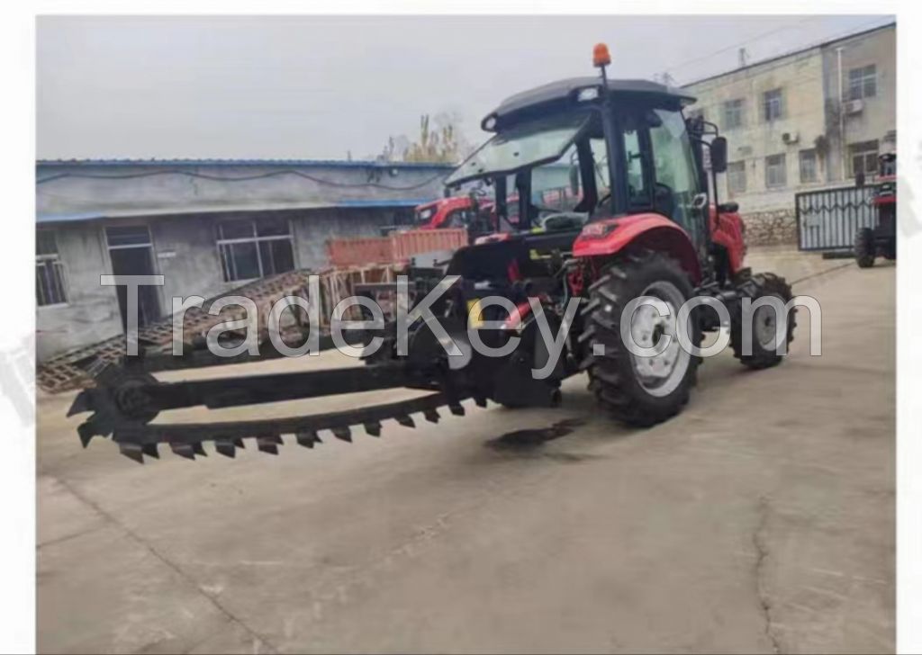 Large chain trenching machine, agricultural deep trenching machine ...