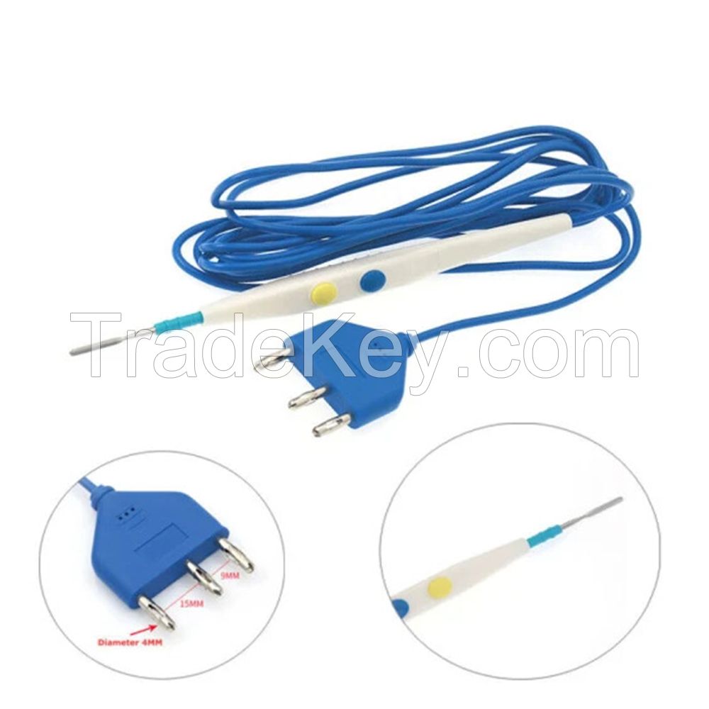 Reusable electrosurgical Button Control Hand Switching Diathermy Pencil ...