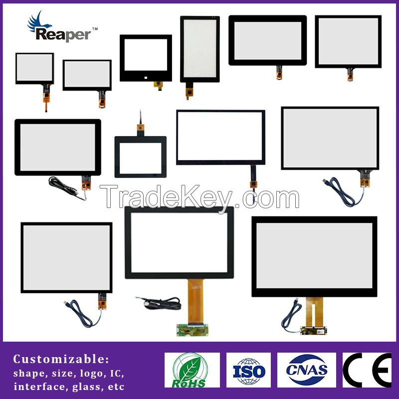 Shenzhen Custom Capacitive Touch Screen 3.5 4.3 5.0 7.0 8.0 9.0 10.1 12 ...