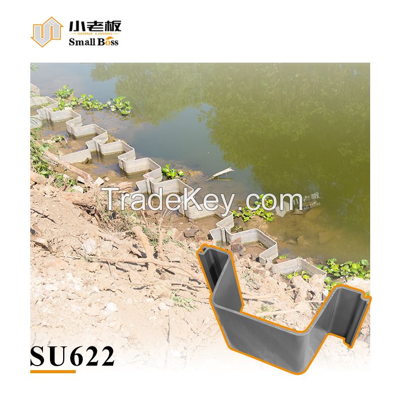 Plastic Sheet Pile U Type Seawall Retaining Wall PVC Sheet Pile Vinyl ...