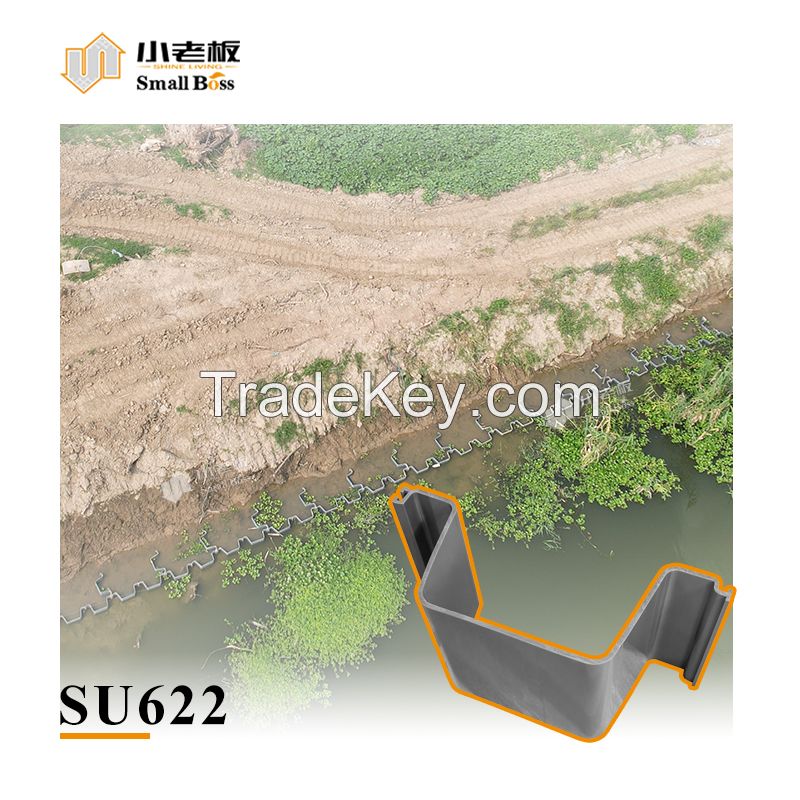 High Strength Sheet Pile Vinyl Seawall Panels for Sale Pvc Seawall ...