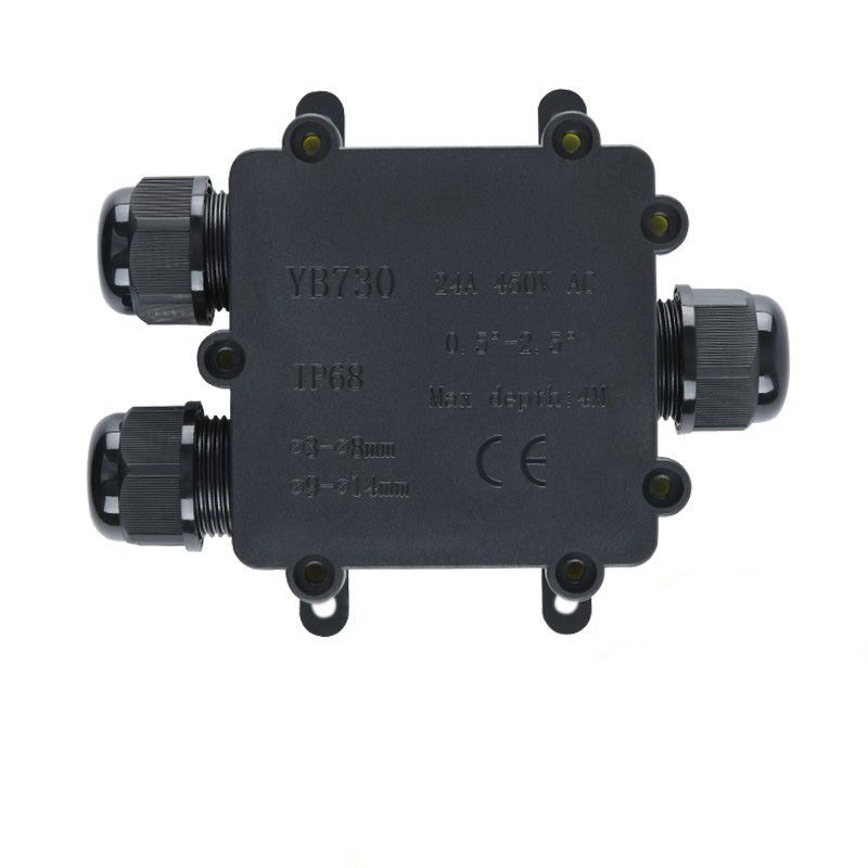 IP68 Plastic Waterproof Junction Box, YB730 Three-way Waterproof ...