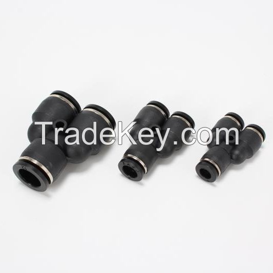 PY Series, 3 way, PK series, one-touch tube fittings, push-in fittings ...