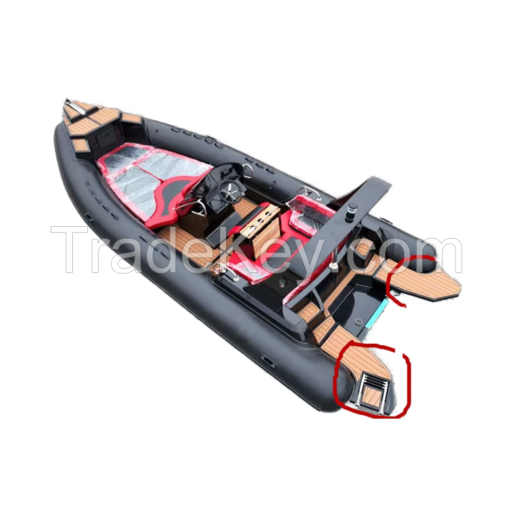 Qingdao boat RIB 700 large inflatable boat Fiberglass Rigid Hull ...